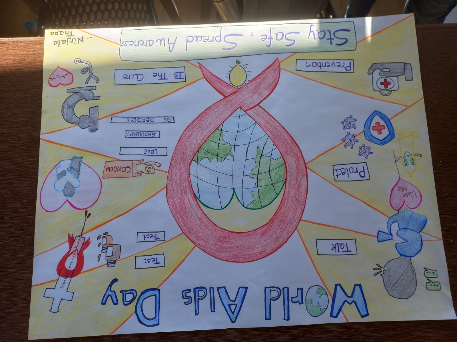 Hiv Aids Posters Awareness Drawing